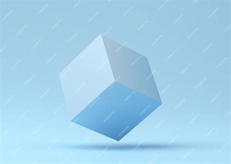 Premium Photo Abstract 3d Render Geometric Background Design With Cube