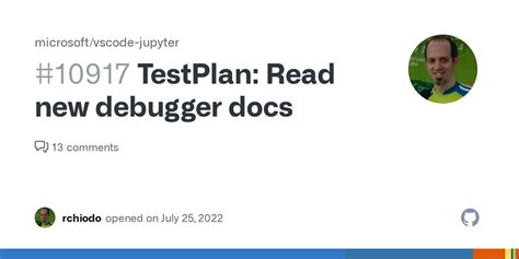 Testplan Read New Debugger Docs · Issue 10917 · Microsoftvscode Jupyter · Github