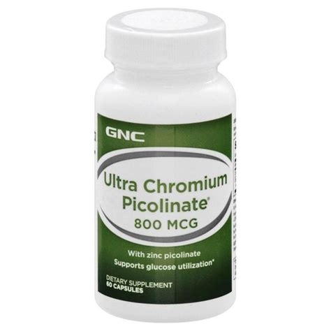 Gnc Chromium Picolinate Ultra 800 Mcg Capsules 60 Each Instacart