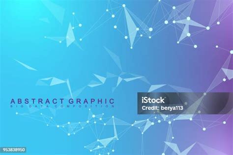 큰 데이터 시각화입니다 추상적인 배경 그래픽 통신입니다 관점 배경 시각화입니다 분석 네트워크 시각화입니다 벡터 일러스트 레이 션 3차원 형태에 대한 스톡 벡터 아트 및 기타