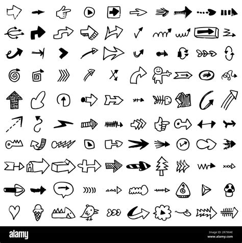 Hand Draw Arrow Icon Stock Vector Image And Art Alamy