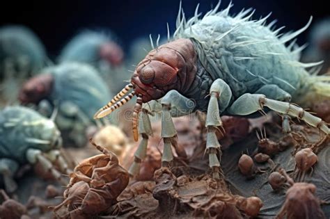 Dust Mite Under The Microscope Stock Illustration Illustration Of