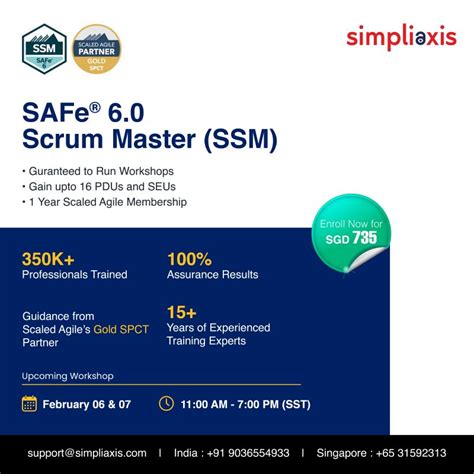 🚀 🌟 Become A Certified Safe® Scrum Master Ssm Lead Agile Teams To Success Simpliaxis