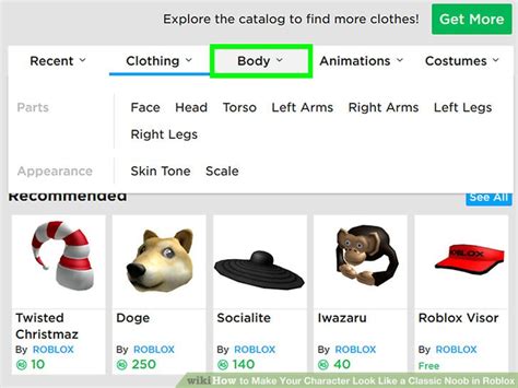How To Make Your Character Look Like A Classic Noob In Roblox