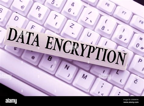 Text Caption Presenting Data Encryption Business Idea Conversion Of