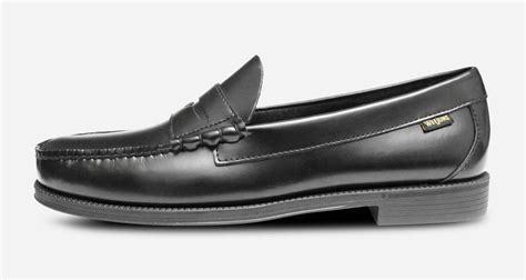 Formal Black Larson Bass Weejun Ii Loafers With Rubber Sole