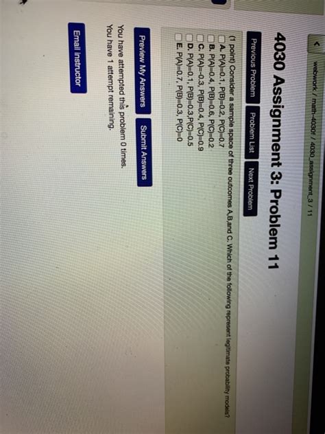 Solved Webworkmath 4030 4030assignment3 11 4030