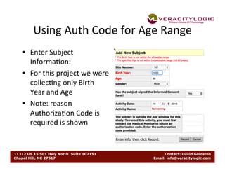 VL Presentation Managing Protocol Deviation Using Authorization Codes PDF Technology