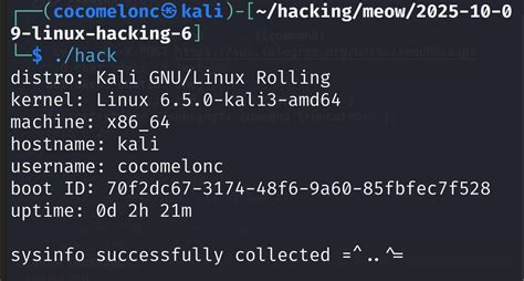 Linux Hacking Part 7 Linux Sysinfo Stealer Telegram Bot Api Simple C Example Cocomelonc