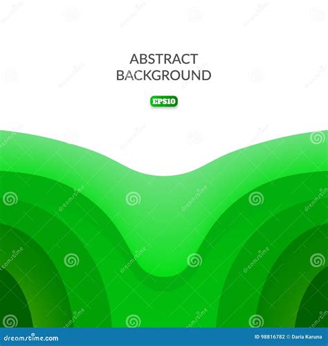 Abstract Background With Layers Of Undulating Shapes White Space For Text Stock Vector