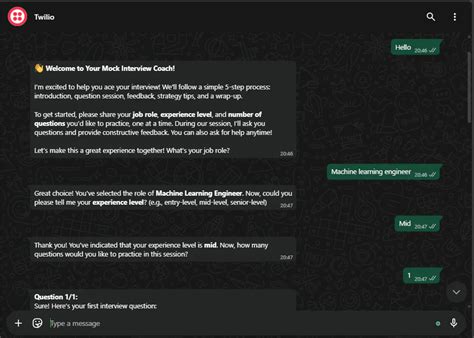 Build A Mock Interview Agent Using Twilio Whatsapp Api Langgraph And Openai Twilio