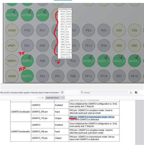 Stm32h5 Bootloader Uses Usart Pins That Do Not Mat Stmicroelectronics Community