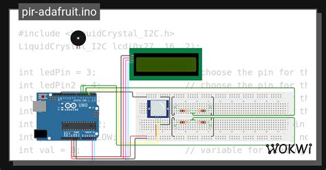 Motion Lamp Fajar Display Wokwi Esp32 Stm32 Arduino Simulator