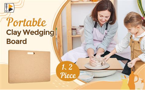 Portable Clay Wedging Board With Handle 12x18 Inch Ideal For Clay