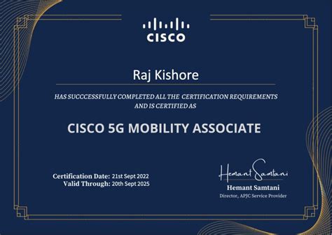 Raj Kishore On Linkedin Cisco 5g Certification 16 Comments