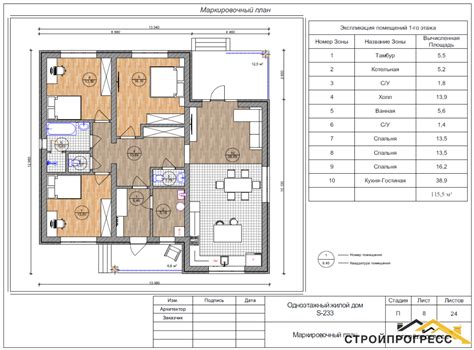 Проект одноэтажного дома с террасой до 120 кв м S 234
