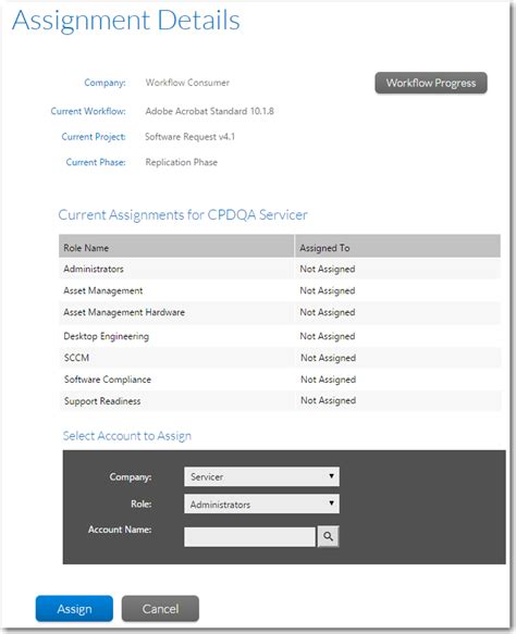 Assignment Details Page