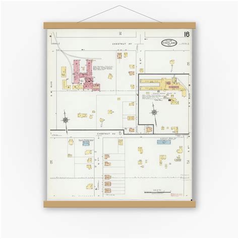 Sanborn Fire Insurance Map From Vineland Cumberland County New Jersey
