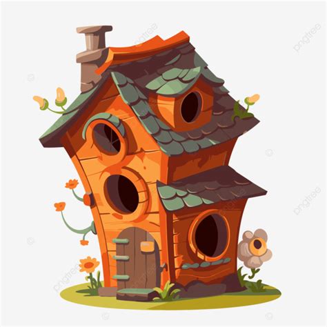 새집 클립 아트 만화 재미 목조 주택 디자인 벡터 새집 클립 아트 만화 Png 일러스트 및 벡터 에 대한 무료 다운로드 Pngtree