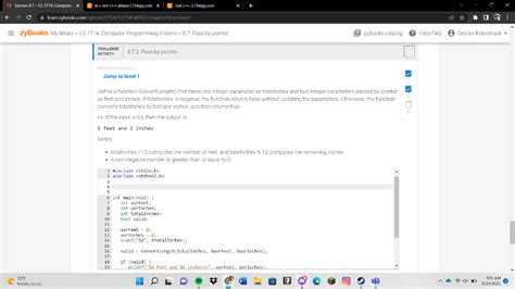 Solved Jump To Level 1 Define A Function ConvertLength J Chegg
