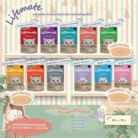 12 ซอง 1 โหล Lifemate อาหารเปียก เกรด Premium ขนาด 60 70 G Shopee Thailand