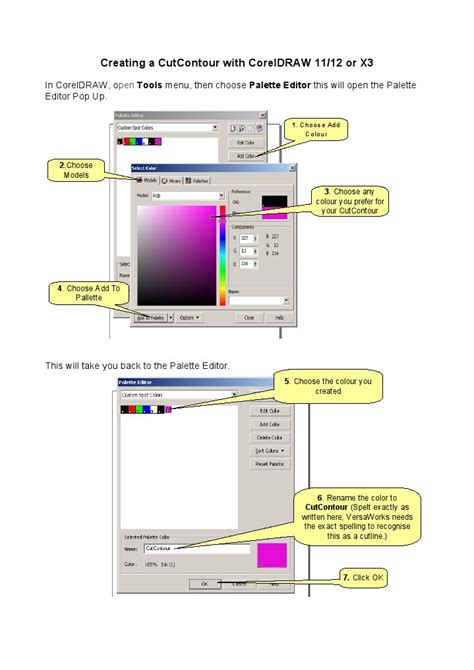 How To Corel Cut Contour Pdf