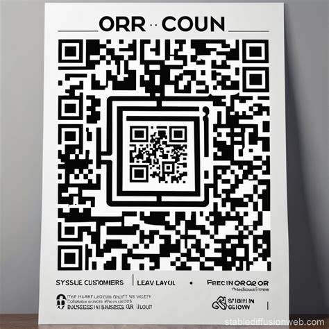 Customizable QR Review Poster For Businesses Stable Diffusion Online