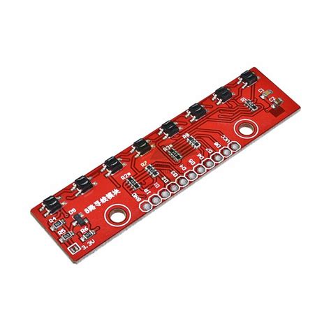 추적 모듈 Arduino 용 적외선 감지 센서 모듈 8 채널 적외선 감지기 사냥 모듈 8 비트 센서 모듈 공공 방송