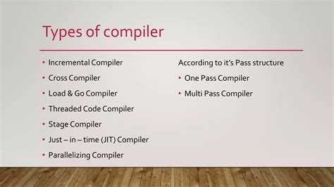 Types Of Compilers Pptx Programming Languages Computing