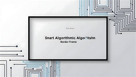 Flat Ai Driven Algorithmic Border Frame A Minimalistic Border Frame With Algorithmic Patterns On
