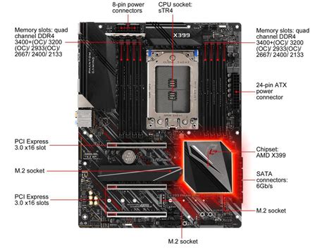 Placa Mãe AsRock X Phantom Gaming AMD Peças para Computadores e Workstation de Alta