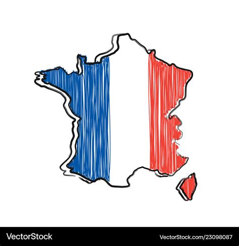 Clipart France Flag Map