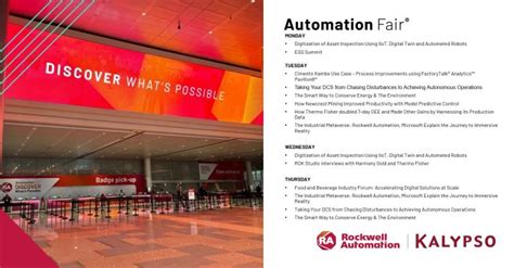 Kalypso A Rockwell Automation Business On Linkedin Automationfair Rokevents