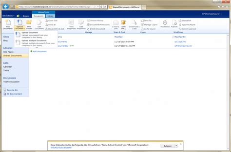 Sharepoint 2010 Upload Multiple Documents Button Grayed Out This Control Is Currently