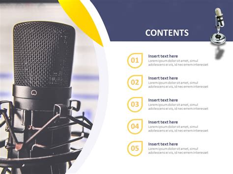 Microphone Free PPT Template