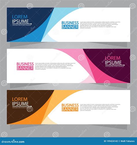 Vector Abstract Design Web Banner Template Web Design Elements Header Design Stock Vector