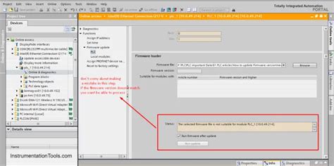 How To Update The Firmware Version Of Your Plc Tia Portal