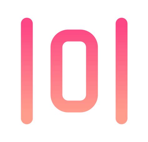 Vertical Alignment Generic Gradient Icon