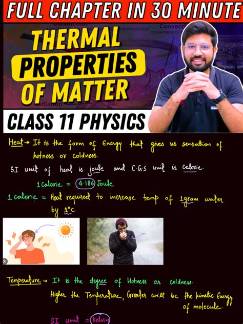 Thermal Properties Of Matter Class 11 Pdf