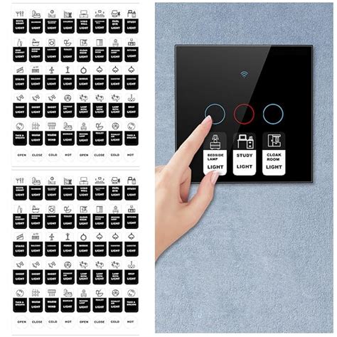 Venzina® Switch Label Stickers For Home Light Boards Switch Sticker Set