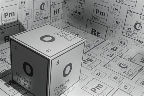 주기율표의 요소의 3d 배경 산소 교육 과학 기술 및 공학 배경 3차원 형태에 대한 스톡 사진 및 기타 이미지 3차원 형태 개체 그룹 과학 Istock