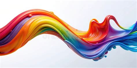 Dynamic Rainbow Fluid Swirl An Abstract Visual Representation Of Vibrant Energy And Creative