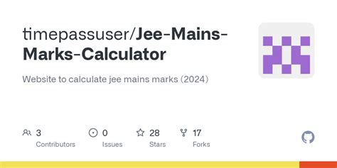 Issues Timepassuser Jee Mains Marks Calculator GitHub