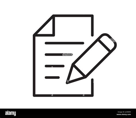Note Icon Vector Sign Paper Message Or Document Page Notice Doc Sheet