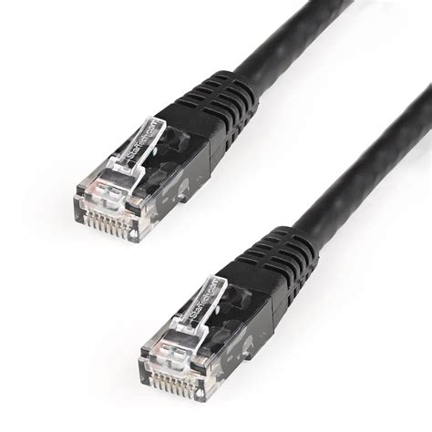 Cat5 Ethernet Cable 6 Ft Black Patch Cable Molded Cat5 Cable Short