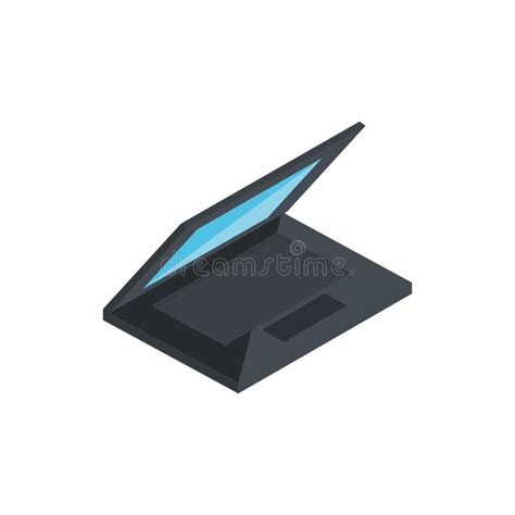 Laptop Technology Hardware Device Computer Isometric Stock Vector