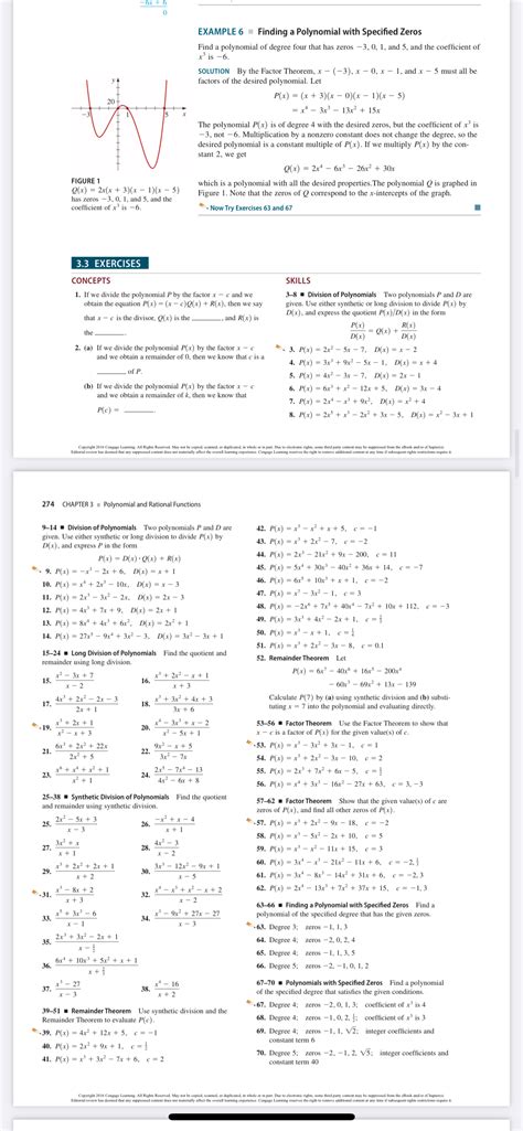 Solved Example 6 Finding A Polynomial With Specified Zeros