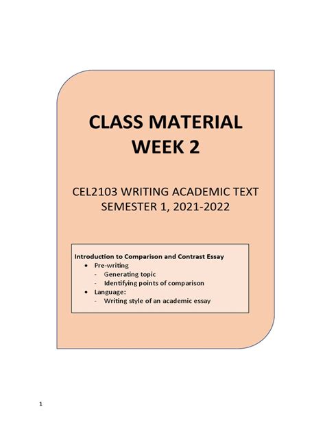 Class Material Week 2 Pdf Essays Verb Class Material Week 2 Pdf Essays Verb