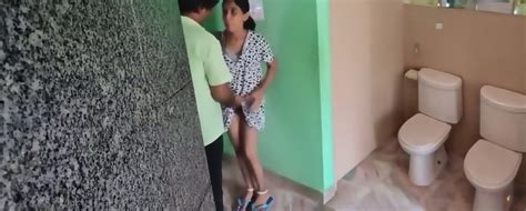 Indian College Lover Sneaky Sex At Toilet Eporner