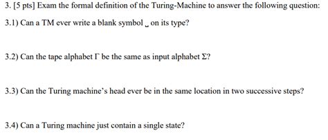 solved 3 [5 pts] exam the formal definition of the